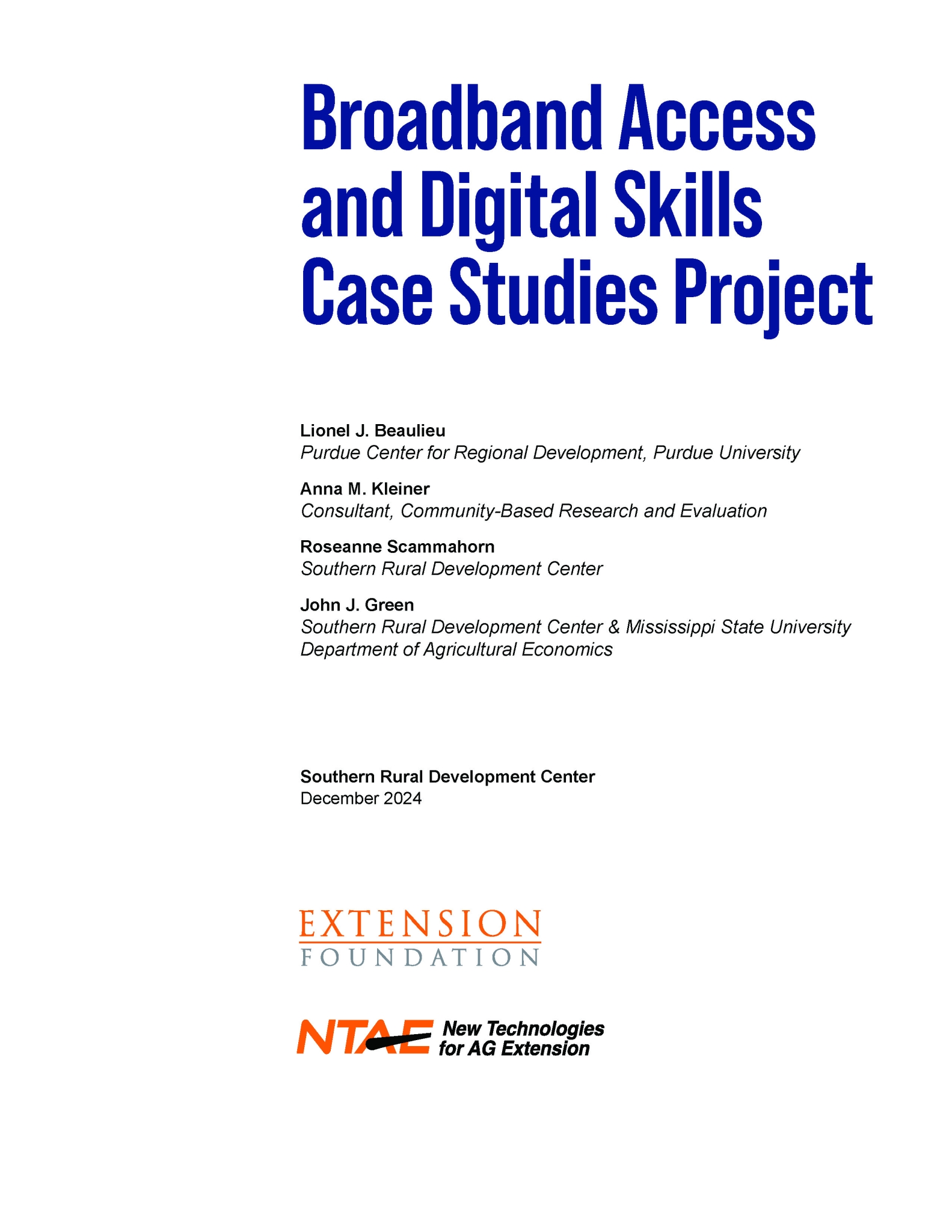 Publications – Extension Foundation